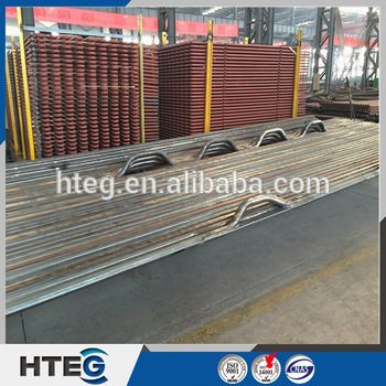 Hydraulic pressure testing shot blasting water wall for boiler ...