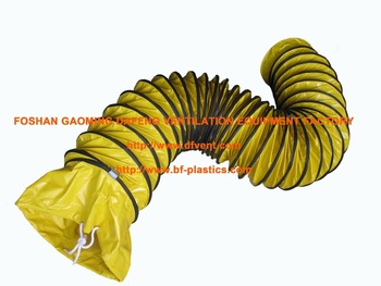 300mm Yellow ventilation suction flexible spiral ducts - Coowor.com