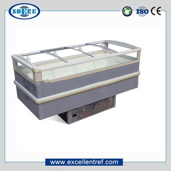 top open deep freezer showcase for commercial use - Coowor.com