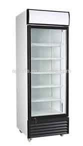 commercial upright clear transparent glass door refrigerator - Coowor.com