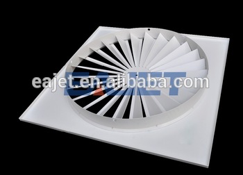 Big air volume HVAC square swirl diffuser ventilation swirl diffuser ...