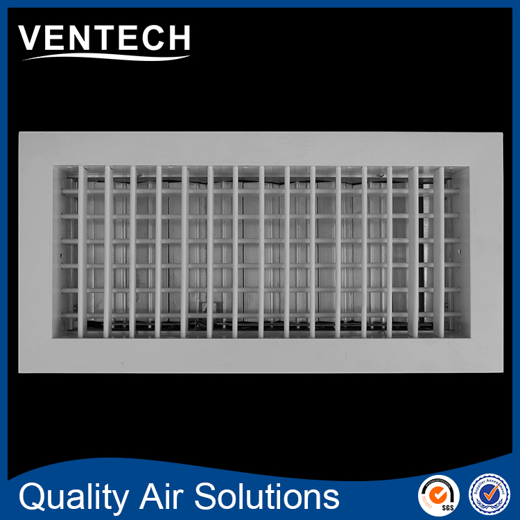 Hvac aluminum double deflection exhuast air grille - Coowor.com
