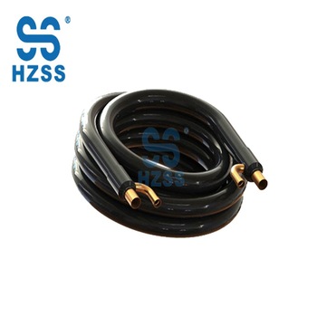HZSS double pipe WSHP coils copper spiral tube in tube heat pump heat ...