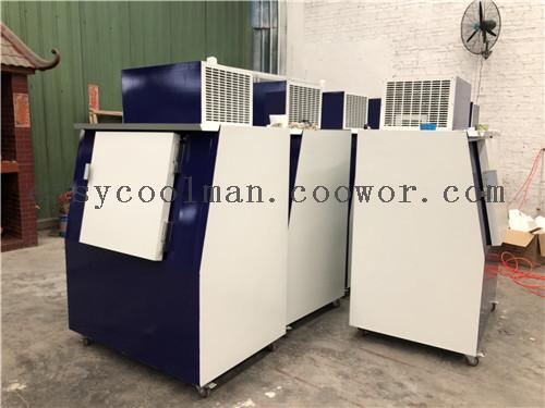 Double doors outdoor Ice Merchandiser, bagged ice storage freezer ...