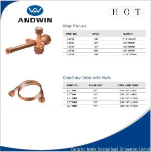Copper Tube with Both Sides of Nuts Stock Promotion/Capillary Tube ...
