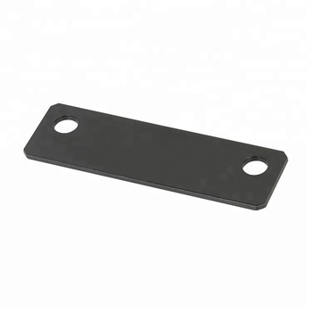 Custom processing black metal stamping machine parts made by Q345B ...