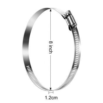 8inch 200mm American type Stainless steel hose clamp - Coowor.com