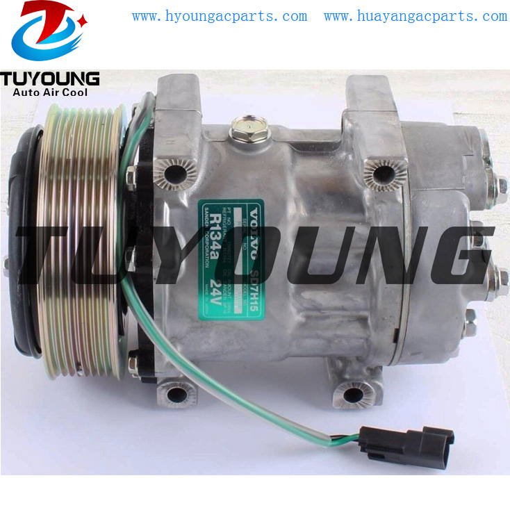 TUYOUNG SD7H15 auto ac compressor for VOLVO Engineering Vehicles ...