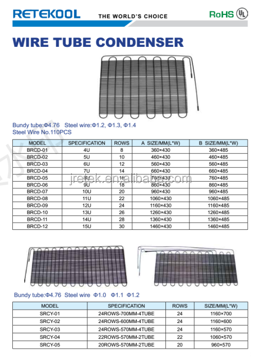 Industrial cooling water dispenser parts water cooled wire tube ...