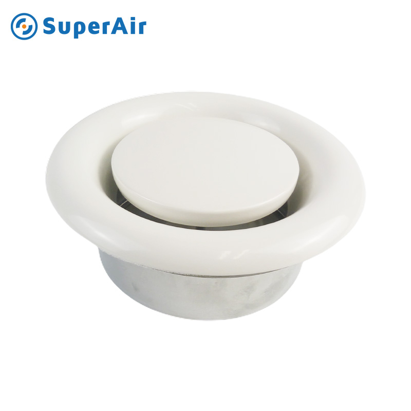 Good Price HVAC Duct Metal Air Disc Valve, Steel Supply Round Disk ...