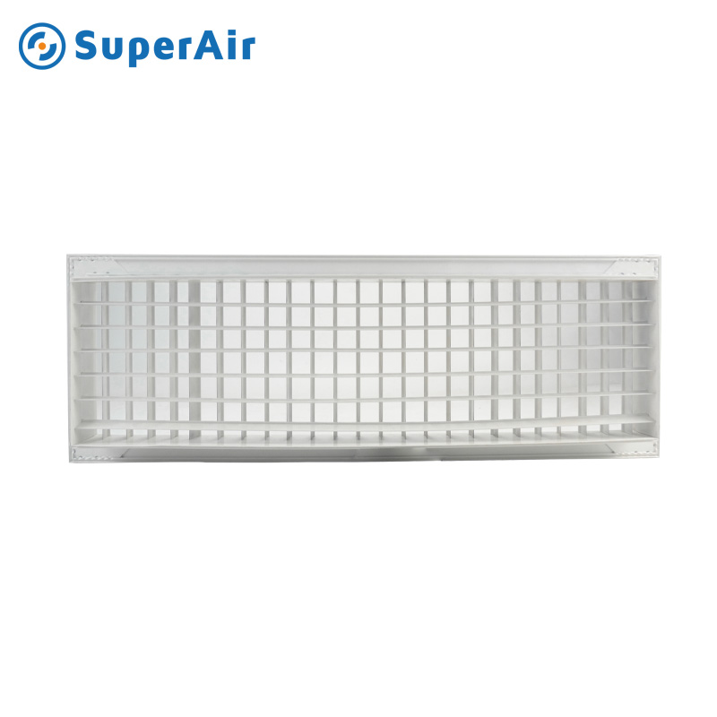 HVAC system supply ceiling wall air grille aluminum adjustable double ...