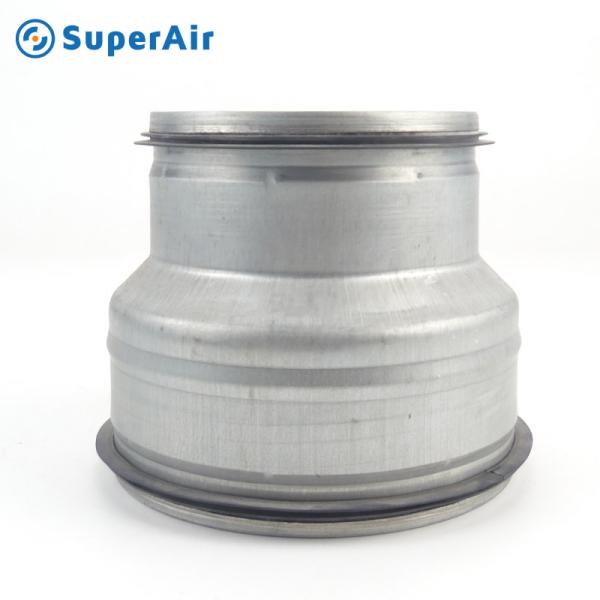 HVAC Ventilation Metal Round Reducer with Gasket Rubber - Coowor.com
