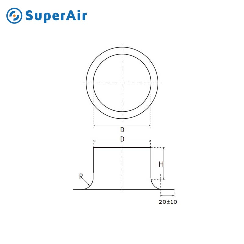 Hvac Galvanized Steel Spiral Ductwork Duct Take Off Fitting
