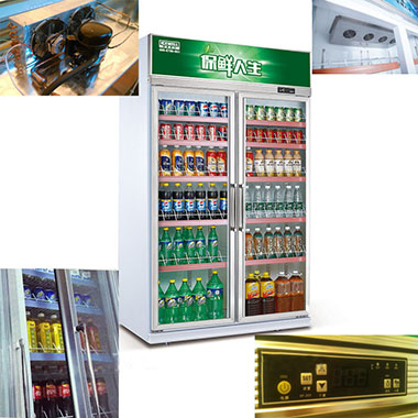 China factory transparent upright glass door refrigerator - Coowor.com