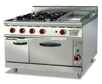 Gas Range with 4-Burner&Griddle&Oven (GH-996A) - Coowor.com
