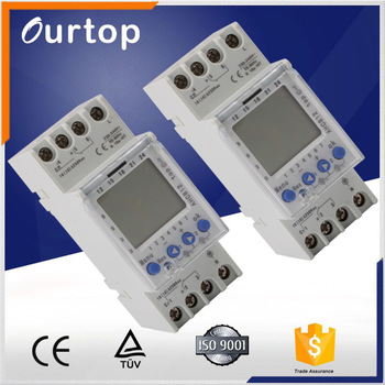 AHC812 Weekly Program Din Rail Digial Timer Switch / Timer Digital 16A ...