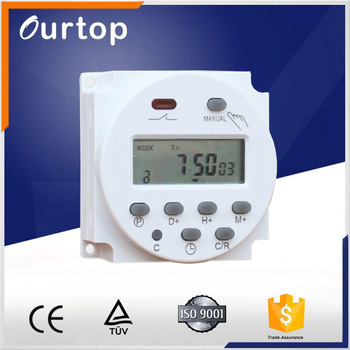 Cn101A 220V Digital Timer Switch 24V Programmable Time Switch 24h - Coowor.com