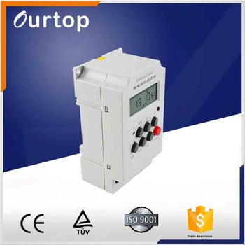 KG316T-II 35mm DIN Rail AC220V LCD Display Microcomputer Timer Switch - Coowor.com