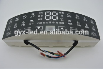 Customized white color 7 segment FND arc display - Coowor.com