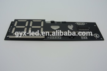 Easy mounting on PCB white color SMD FND display RoHS compliant ...