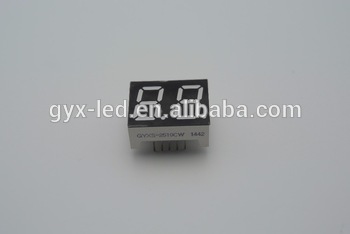 GYX custom white emitting color 2 digits 7 segment led display for air ...